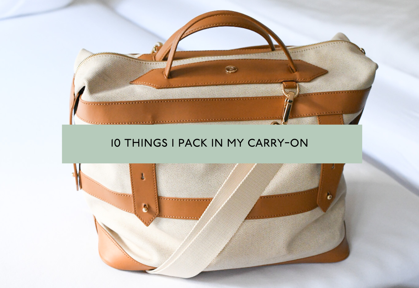 What I Pack in My Carry-On - Mary&Crew